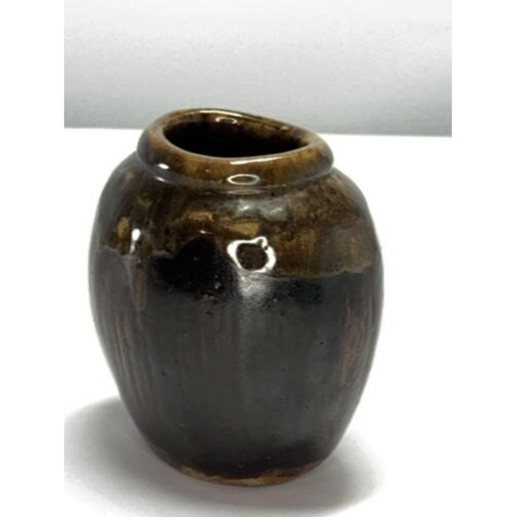 Mideke | Art | Louis Mideke Art Pottery Brown Bud Vase 35 High Gloss ...